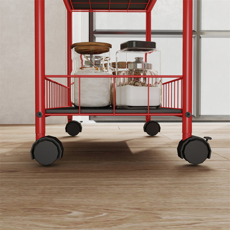 Rebrilliant 6-tier Rolling Cart, Gap Kitchen Slim Slide Out Storage ...