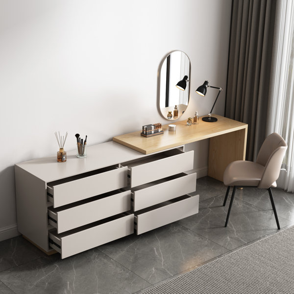 Latitude Run® Talyiah 47.2'' W L-Shaped Computer Desk With Extendable ...