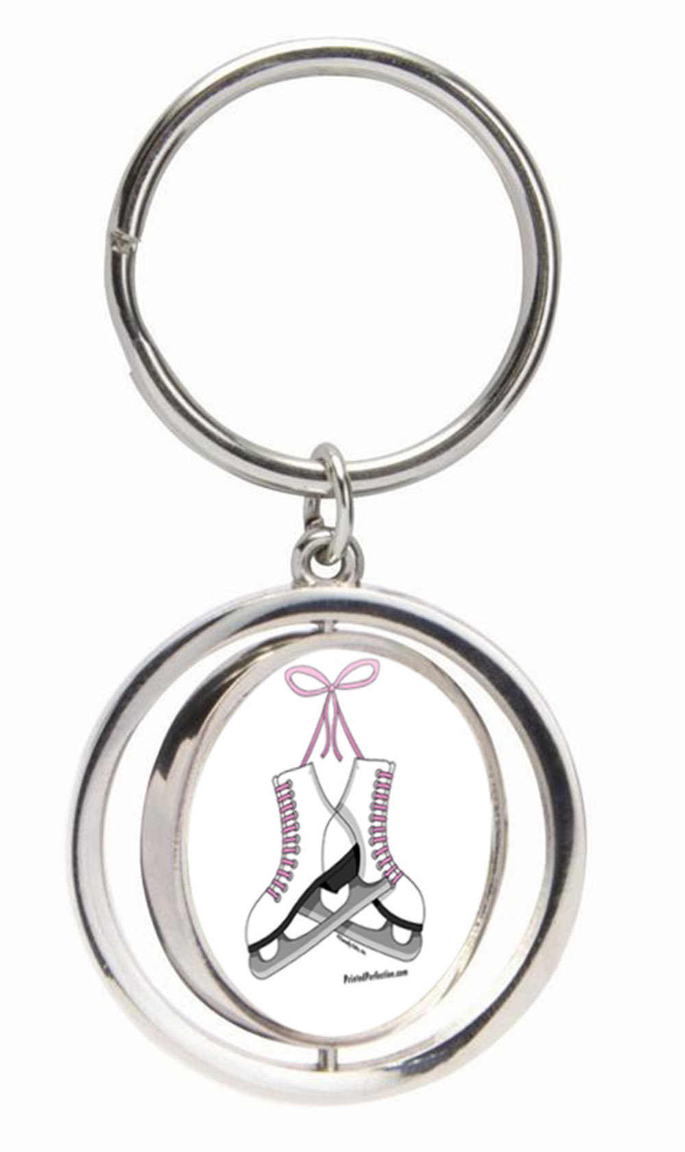 Printed Perfection Personalized Ice Skates - Small Spinning Key Chain ...