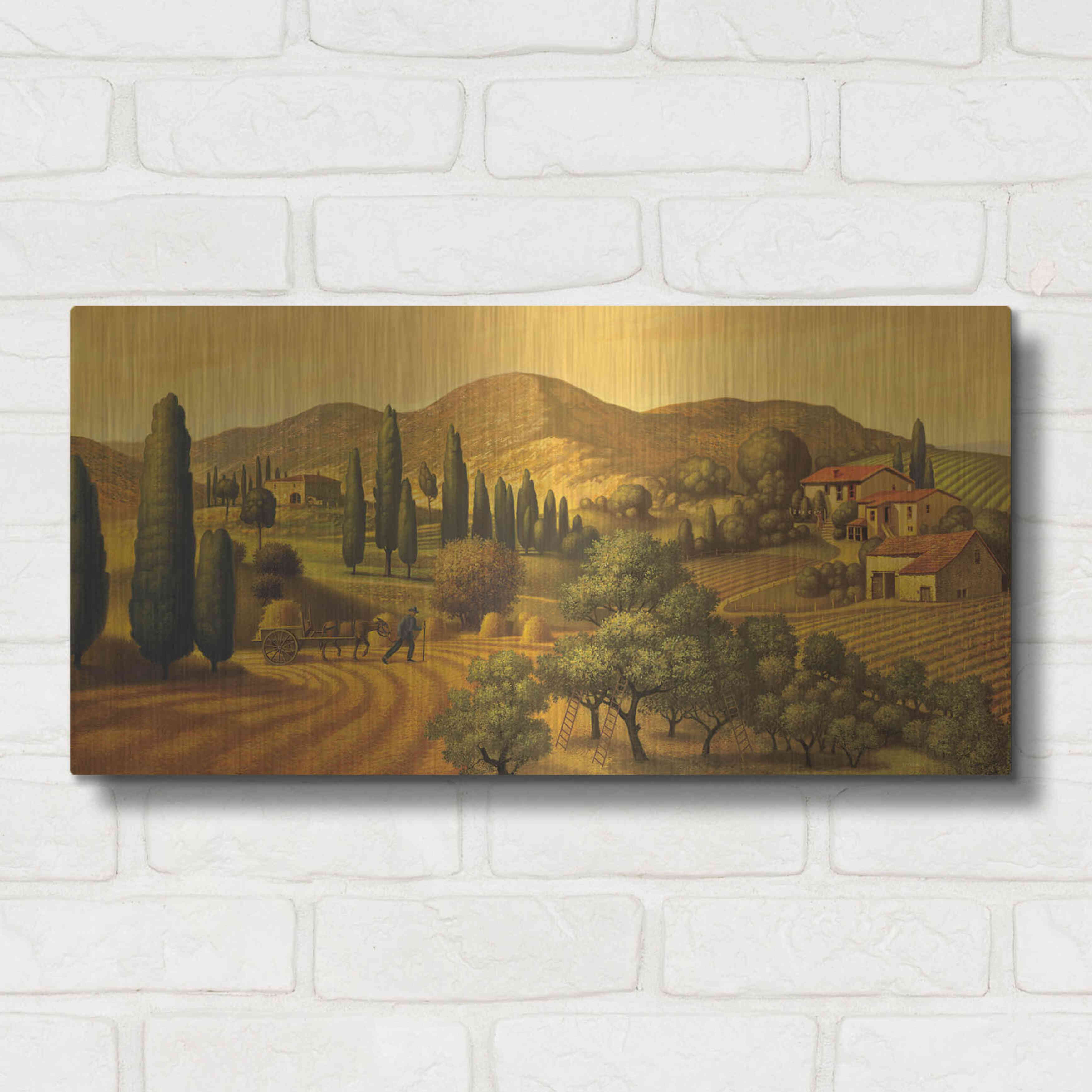 Red Barrel Studio® Tuscan Landscape' by Dan Craig, Metal Wall Art | Wayfair