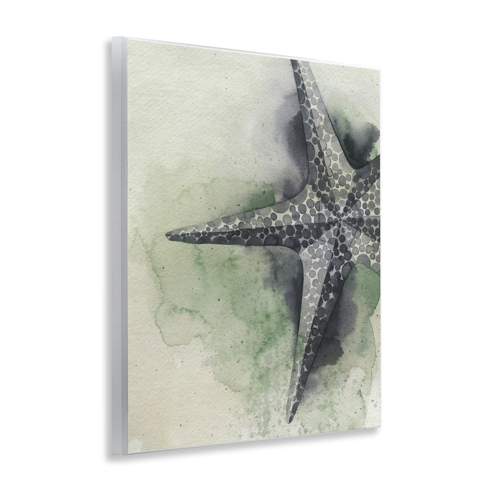 Wrought Studio™ Spotted Grey Starfish Wall Plaque Art by Grace Popp ...