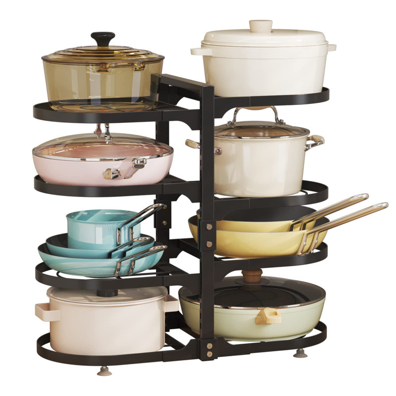 Prep & Savour Metal Free Standing Pot Rack | Wayfair