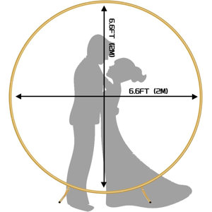 BTY Round Backdrop Stand Metal Circle Arch Frame & Reviews | Wayfair