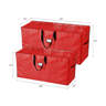 The Holiday Aisle® Christmas Tree Storage Bags - 2 Woven Totes for up ...