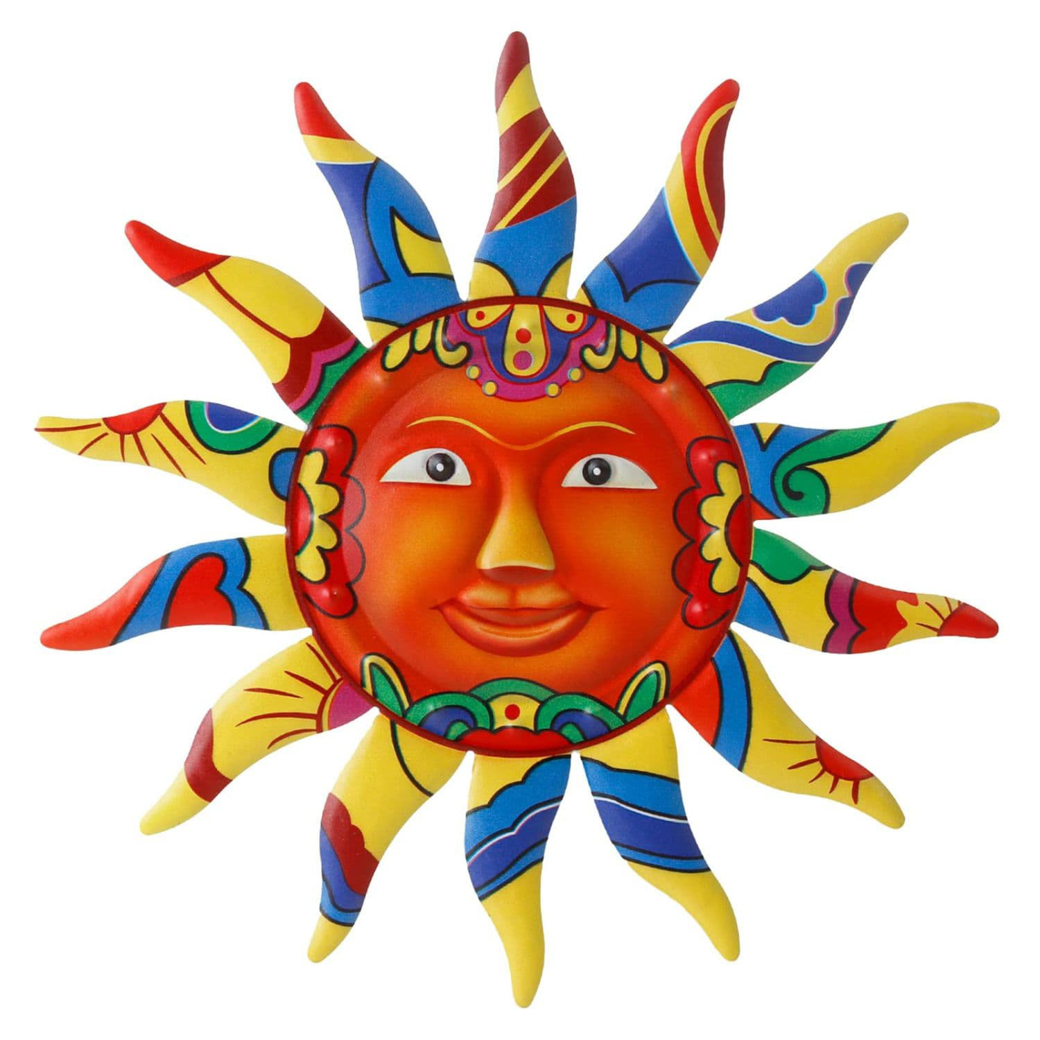Bungalow Rose 12.7-Inch Metal Sun Wall Decor - Wayfair Canada