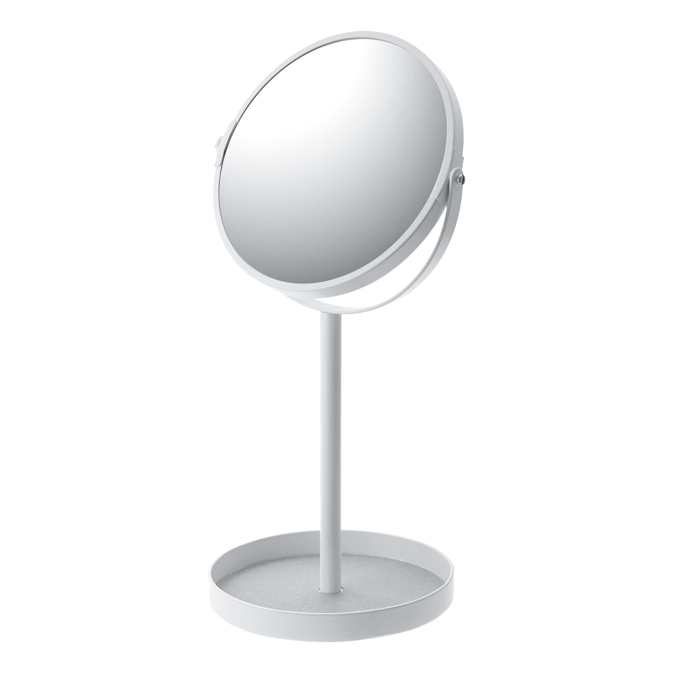 Yamazaki Home Round Standing Mirror - Bathroom And Bedroom Organizer ...