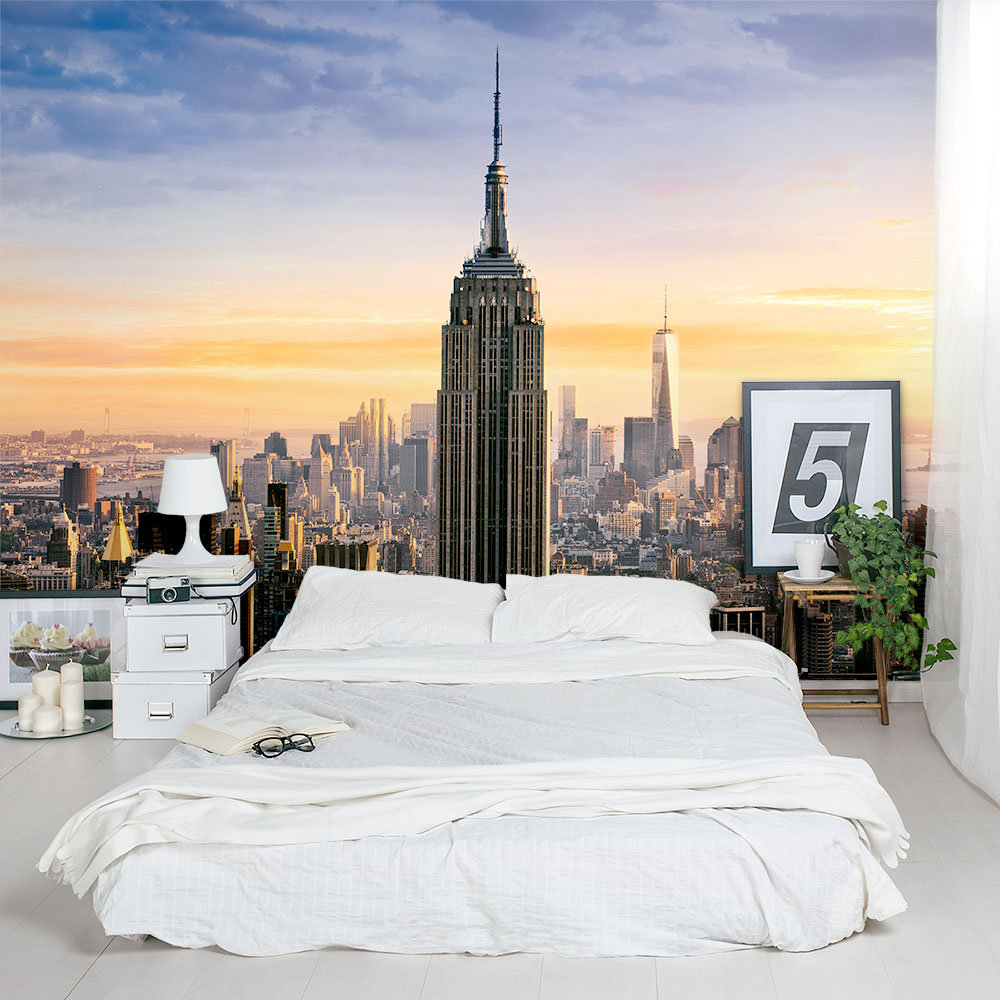 Wallums Wall Decor Empire State Building New York City 8' x 144" 3 ...