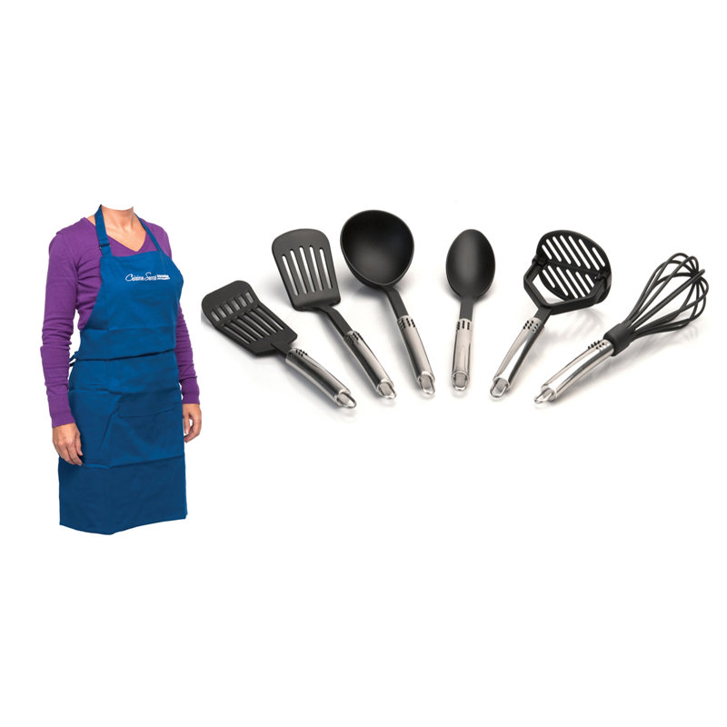 BergHOFF Munich 7Pc Nylon Cooking Utensil Set with Apron & Reviews ...