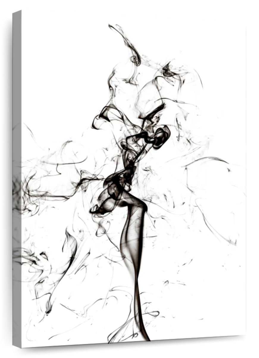 Ebern Designs Senne Abstract Black Smoke - The Dancer | Wayfair