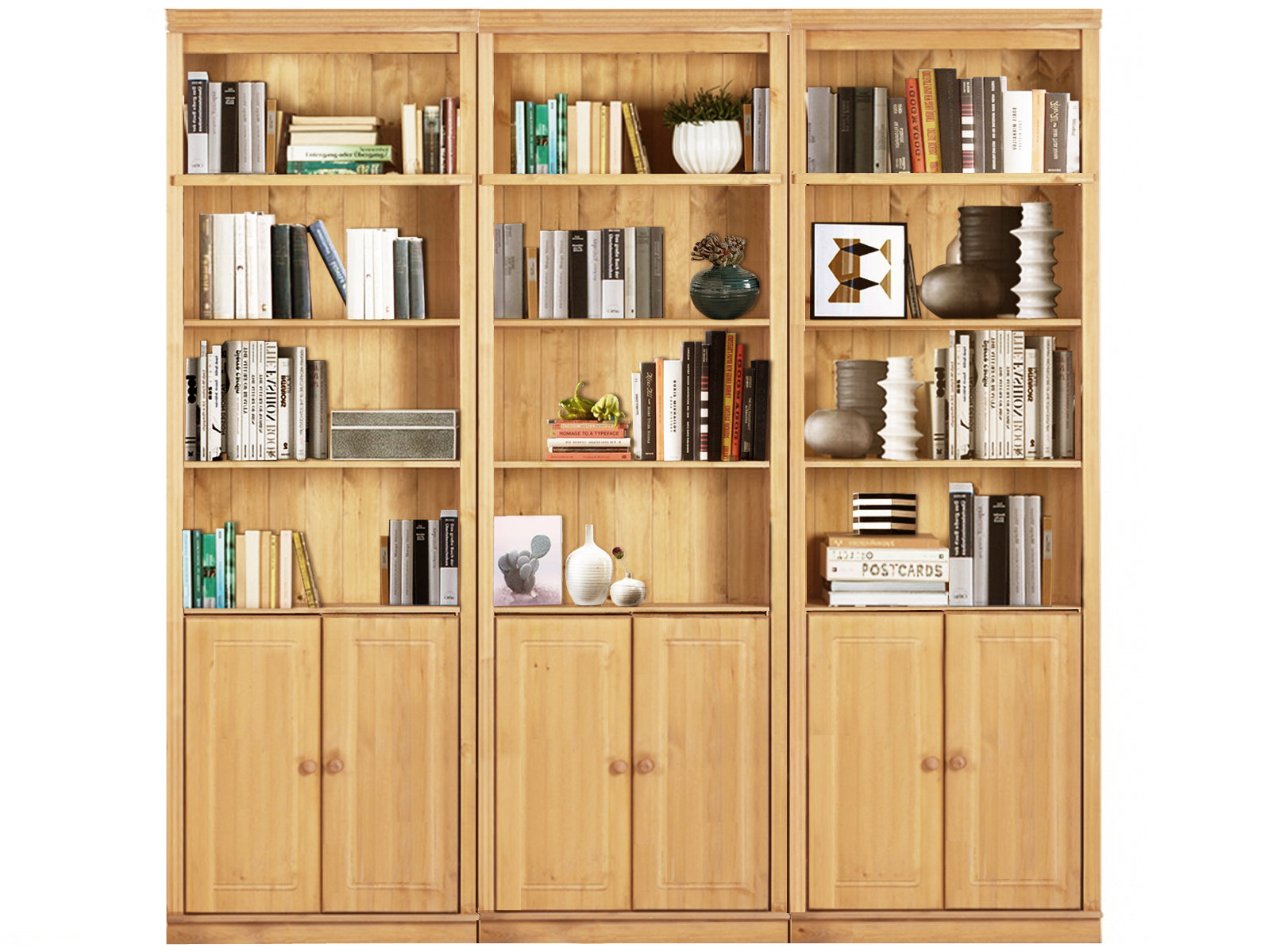 Rosalind Wheeler Delbis 223cm H x 222cm W Bookcase | Wayfair.co.uk