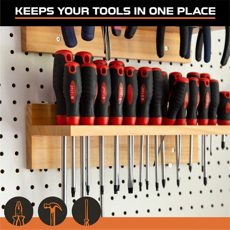 WFX Utility™ Wall Mount Metal Hand Tool Storage Rack | Wayfair