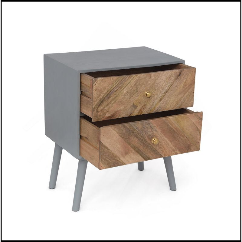George Oliver MANGO WOODEN / MDF FITTED 2 DRAWER CABINET | Wayfair