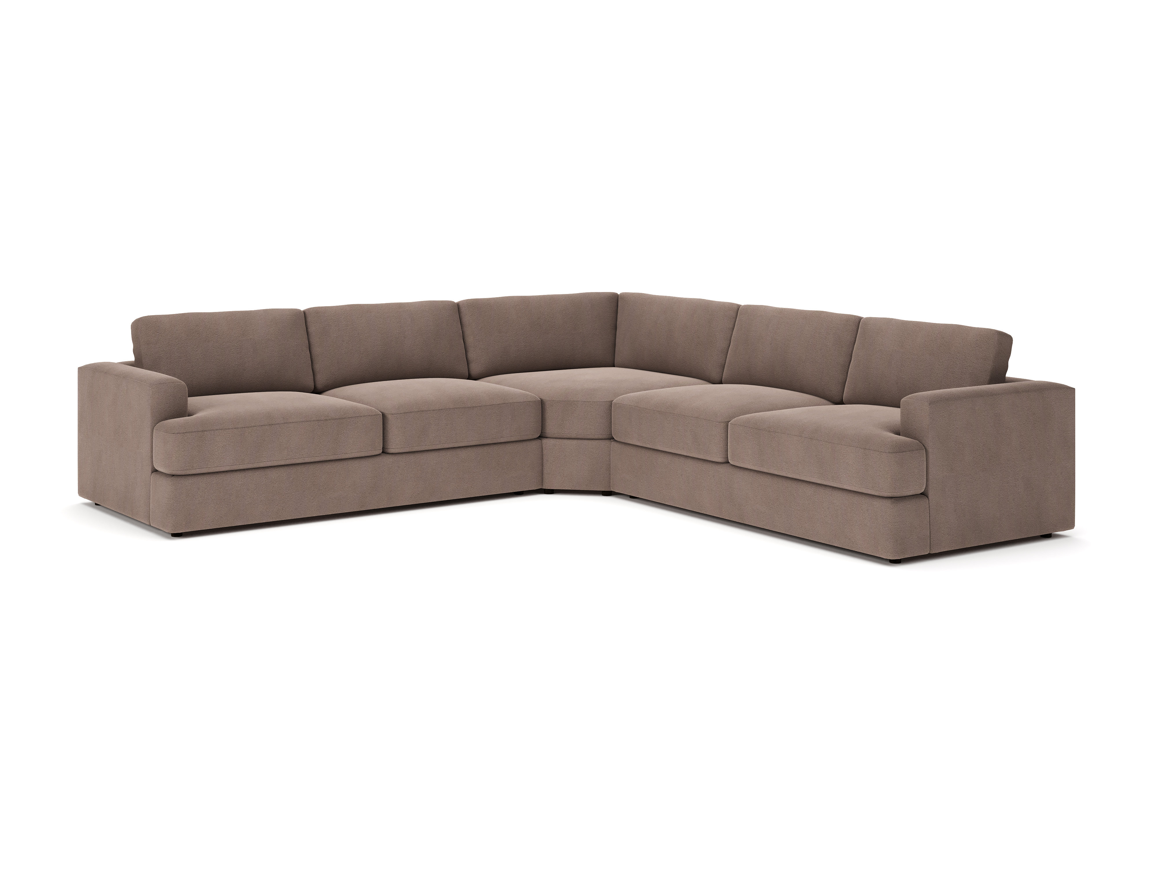 Birch Lane™ Cayden 3-Piece Upholstered Wedge Sectional | Wayfair