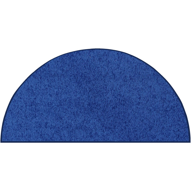 Wade Logan® Amair Modern Plush Solid Color Rug - Neon Blue, Pet and ...