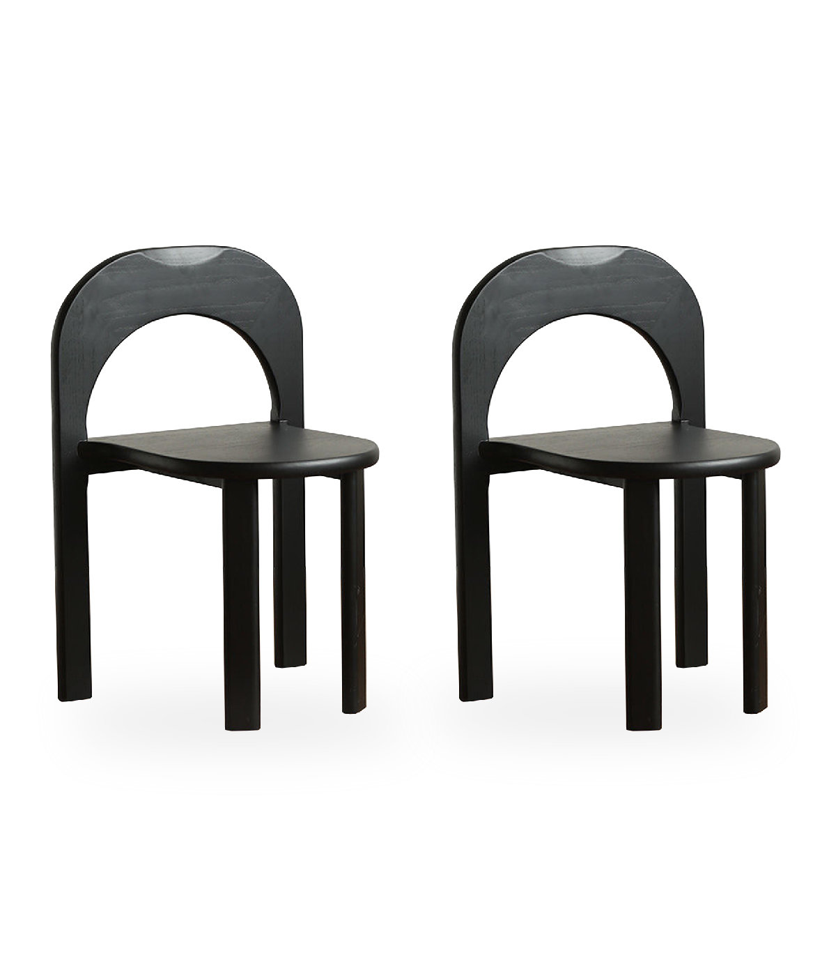 Orren Ellis Modern And Simple Solid Wood Rubberwood Dining Chairs With ...