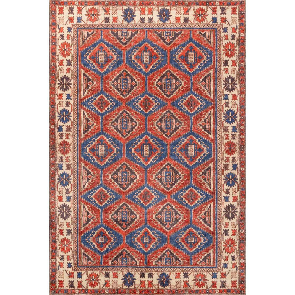 Bungalow Rose Fuga Soft Textured Multicolored Vintage Patterned Rug ...