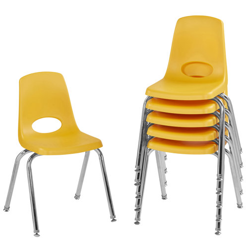 Factory Direct Partners Stacking Classroom Chair ( Set of 6 ) & Reviews ...