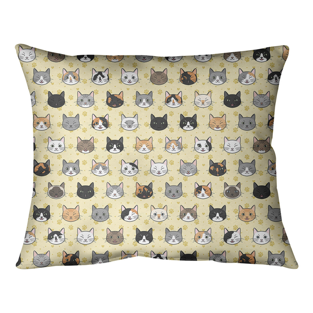ArtVerse Katelyn Elizabeth Elizabeth Kitty Cat Lumbar Pillow | Wayfair