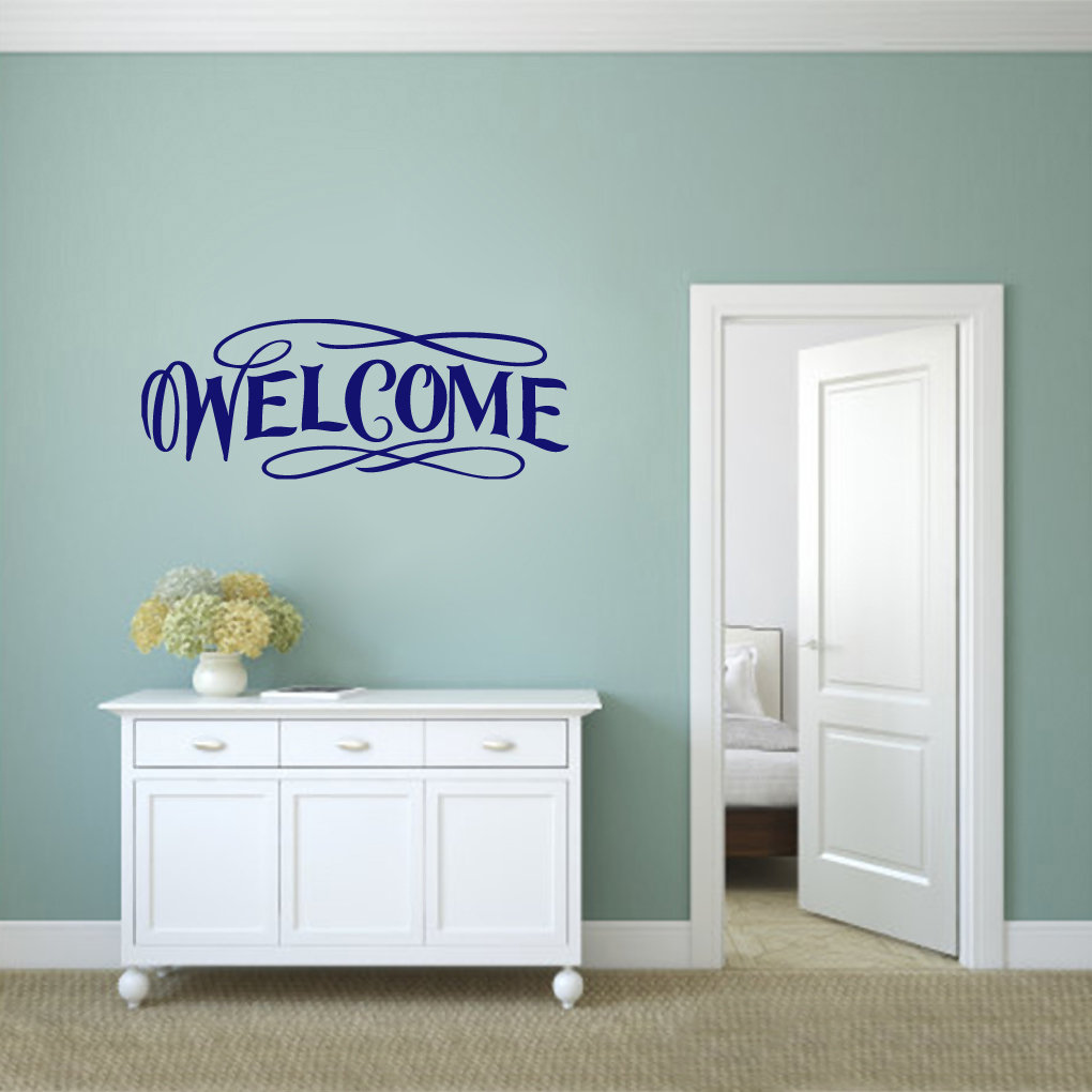 Sweetums Wall Decals Fancy Welcome Wall Decal & Reviews | Wayfair