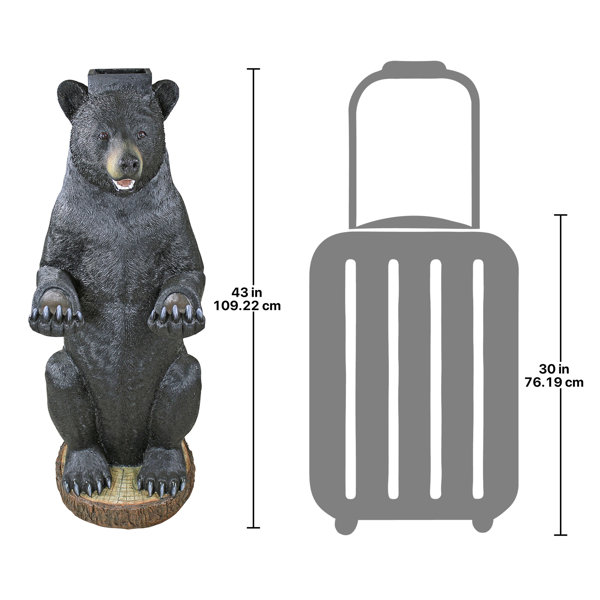 Design Toscano Postal Bear Mailbox Post Sleeve Statue & Reviews | Wayfair