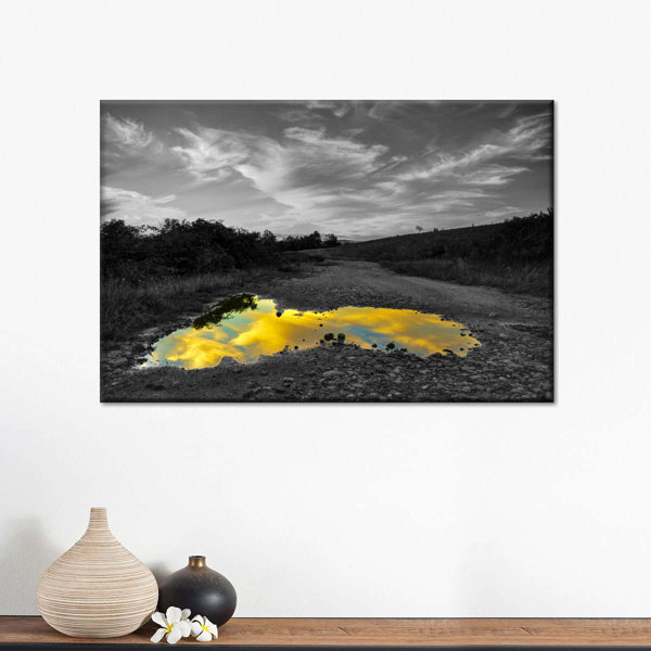 Millwood Pines Cloudy Sky Puddle Pop Canvas Print - Wayfair Canada