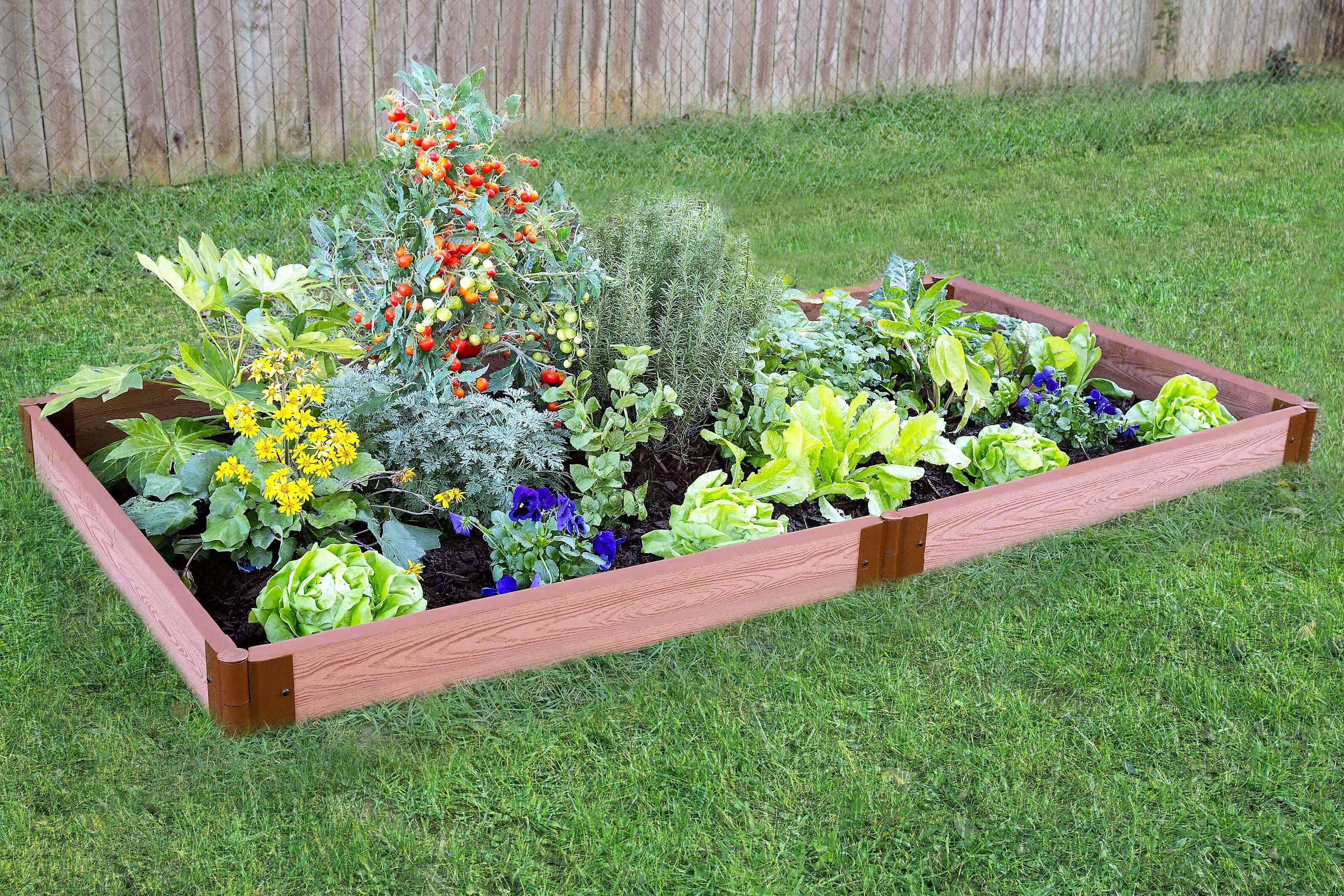 Frame It All 8 ft x 4 ft Composite Raised Garden Bed & Reviews | Wayfair