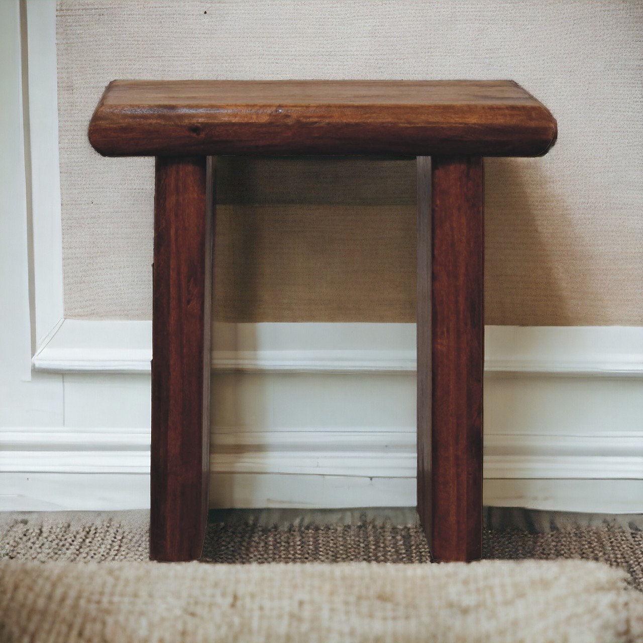 Millwood Pines Deija Solid Wood Utility Stool | Wayfair