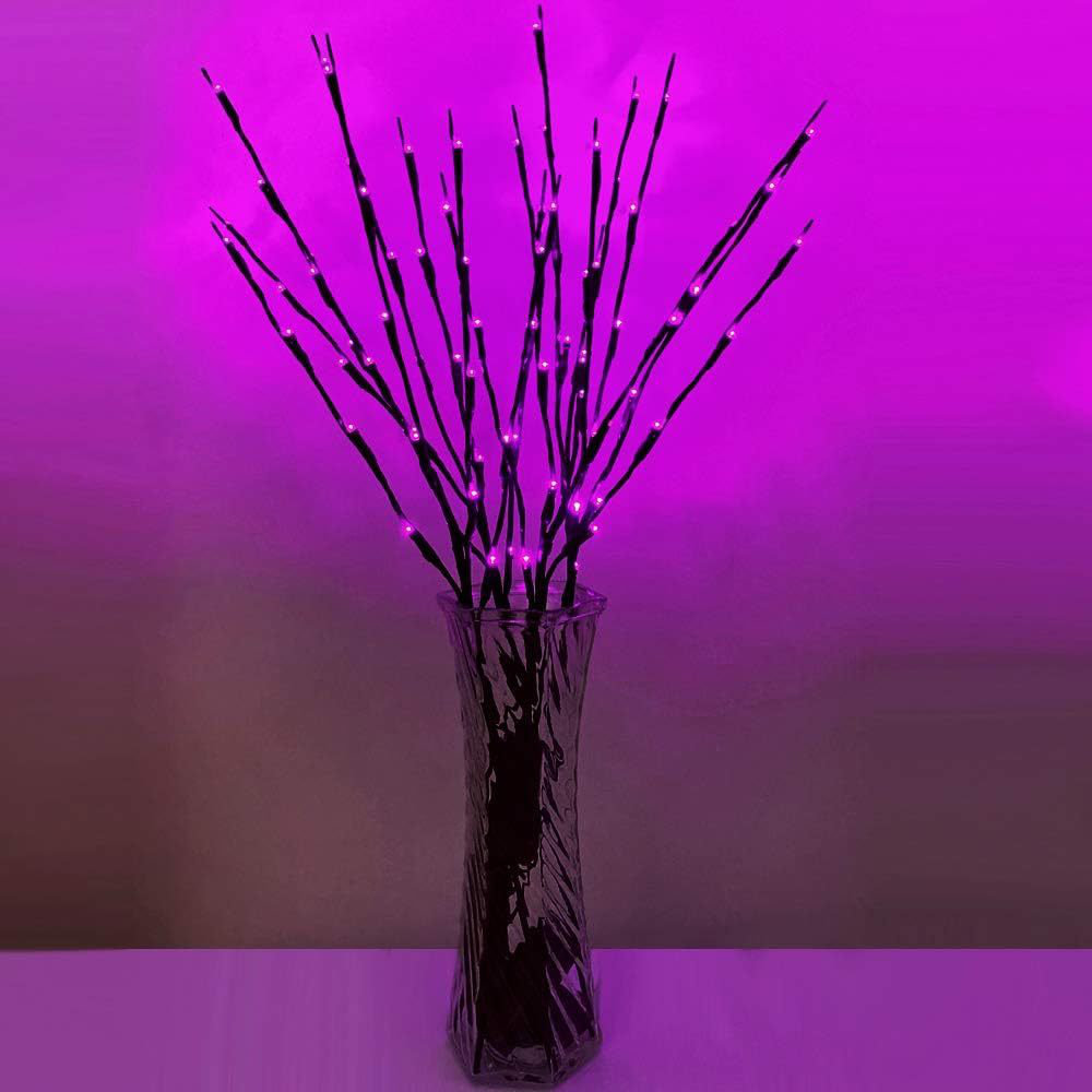 Norbi 4 Pack Led Branch Light Battery Operated Lighted Branch Vase ...
