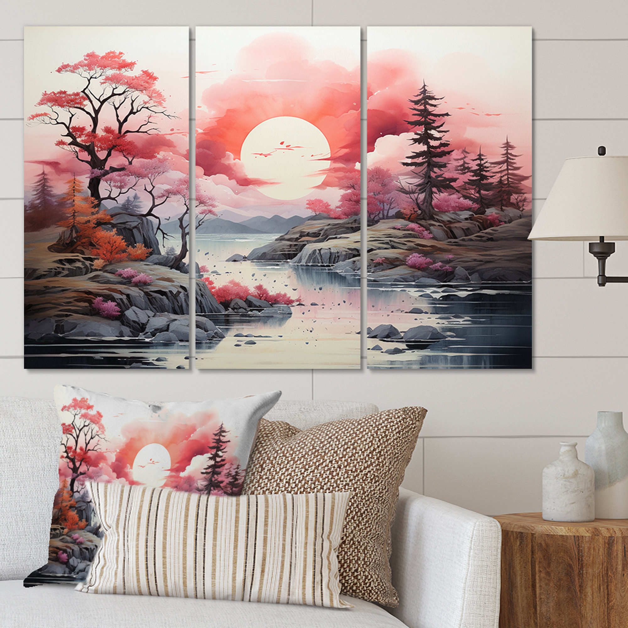 Design Art Rural Escape I - Countryside Metal Wall Decor Set | Wayfair