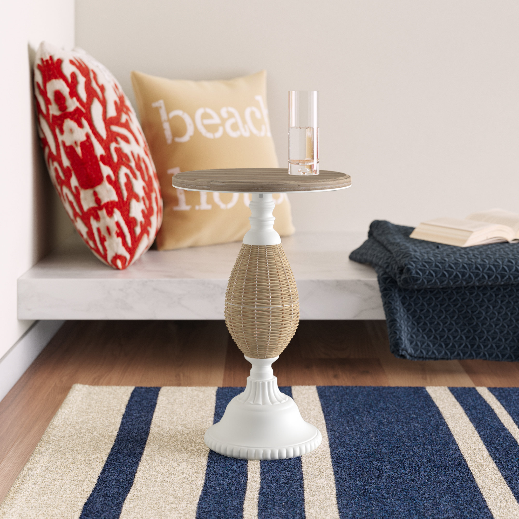 Three Posts™ Holle Solid Wood Pedestal End Table & Reviews | Wayfair