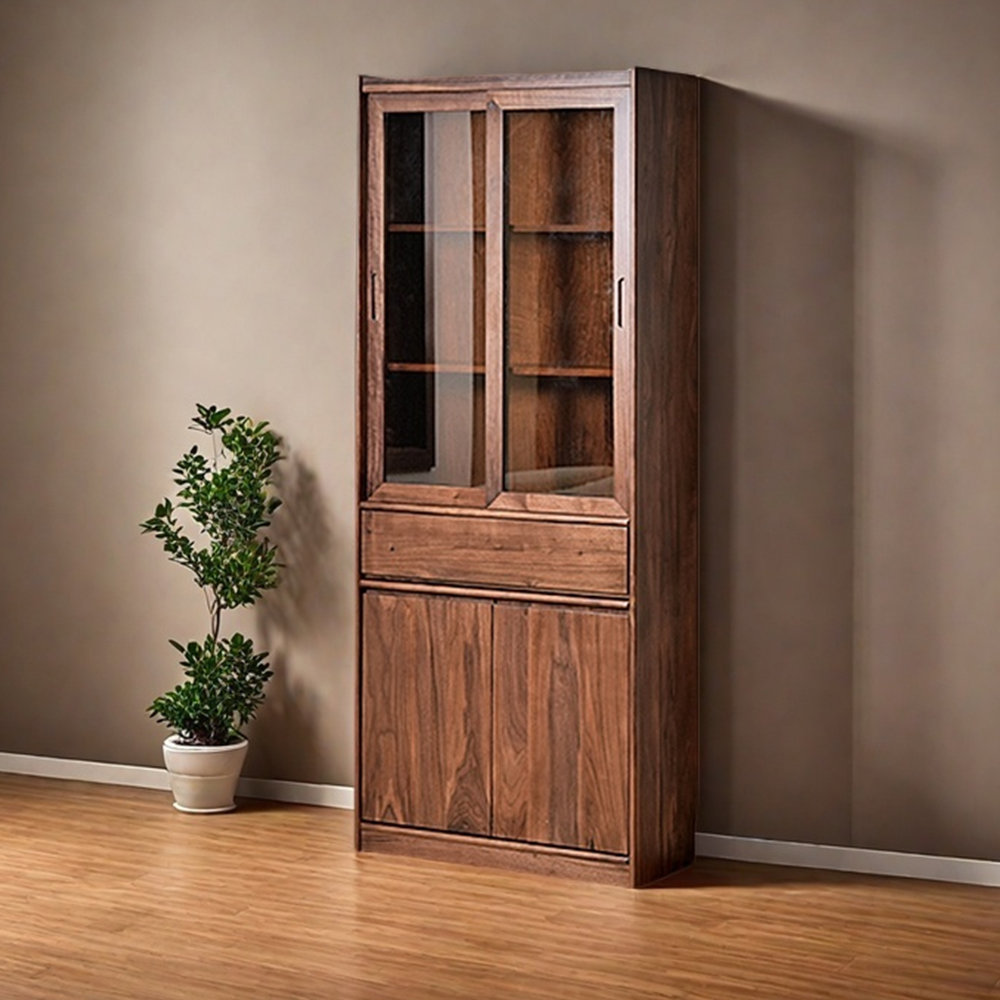 Kaoloupin High quality black walnut bookcase - Wayfair Canada