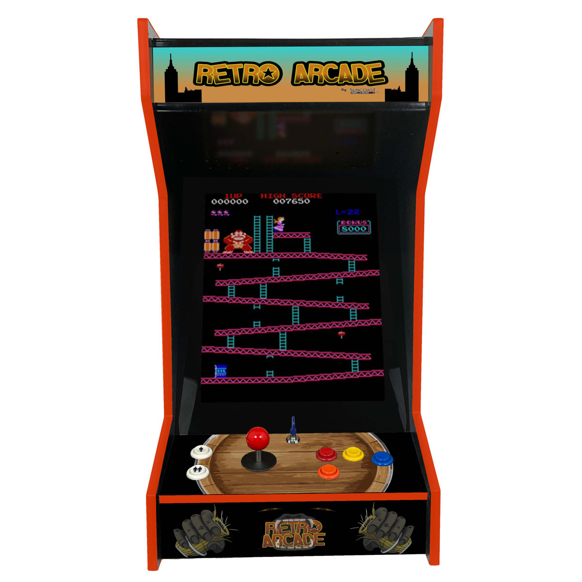 Suncoast Arcade Tabletop Arcade Machine with 19