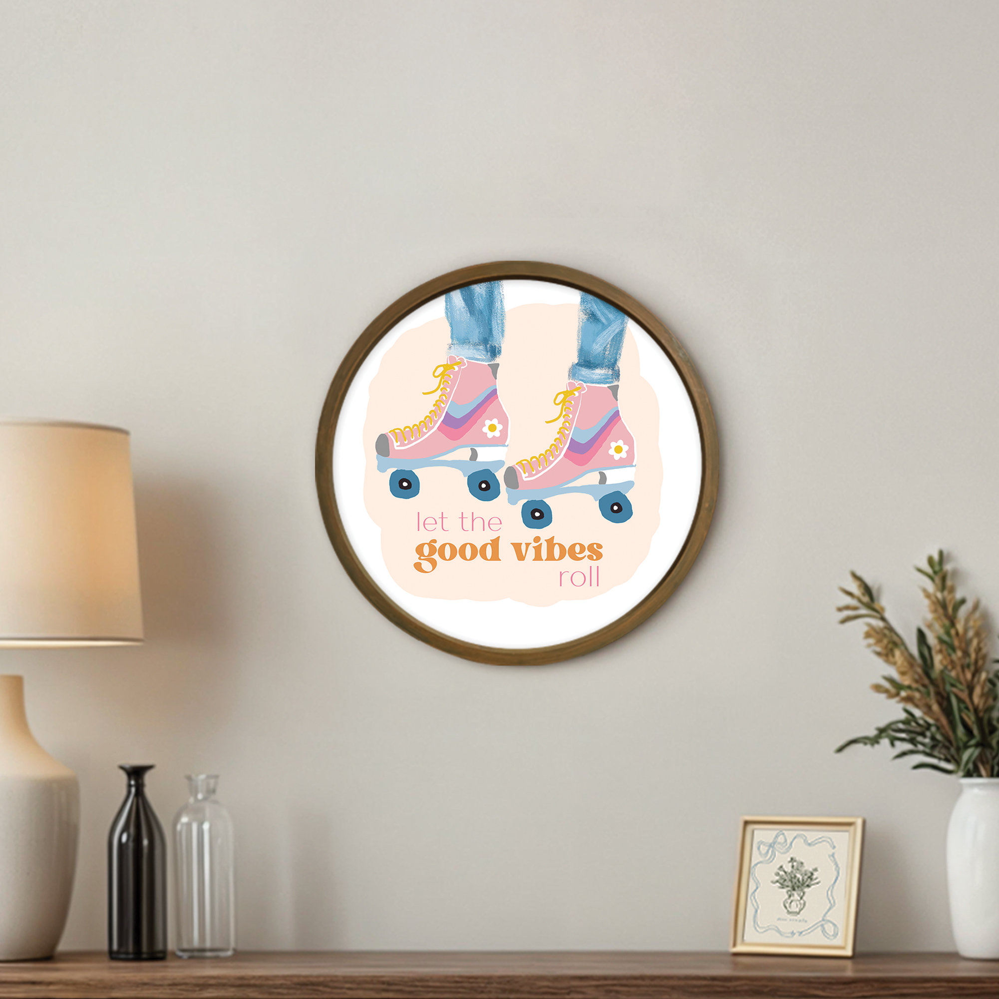 Trinx Let the Good Vibes Roll Framed Print | Wayfair