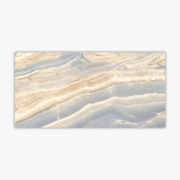 Direct Stone Source Opera 24" x 48" Porcelain Marble Look Wall & Floor ...