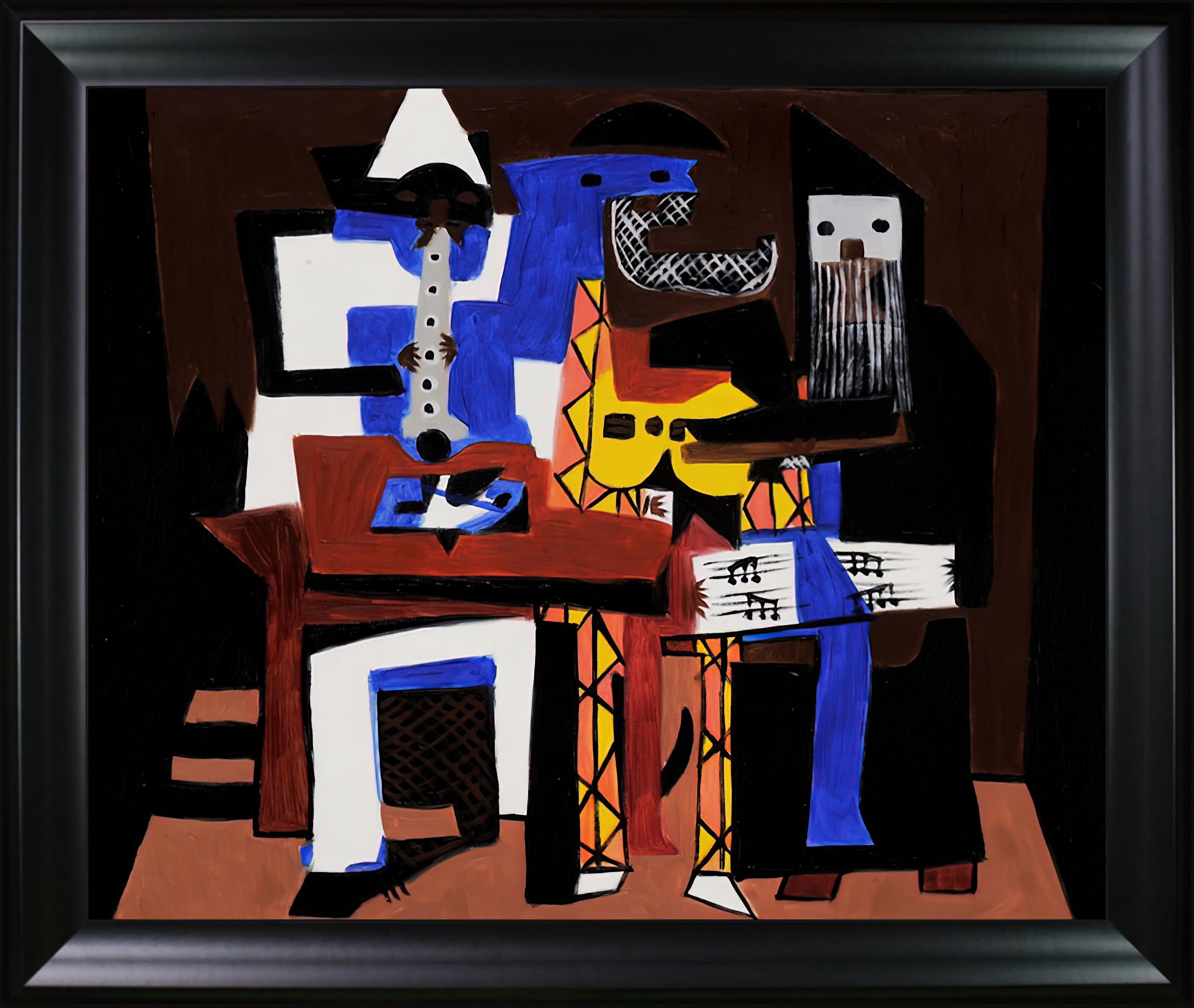 Red Barrel Studio® Three Musicians by Pablo Picasso - Floater Frame ...