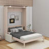 Hokku Designs Queen Size Murphy Bed With Sofa And LED | Wayfair