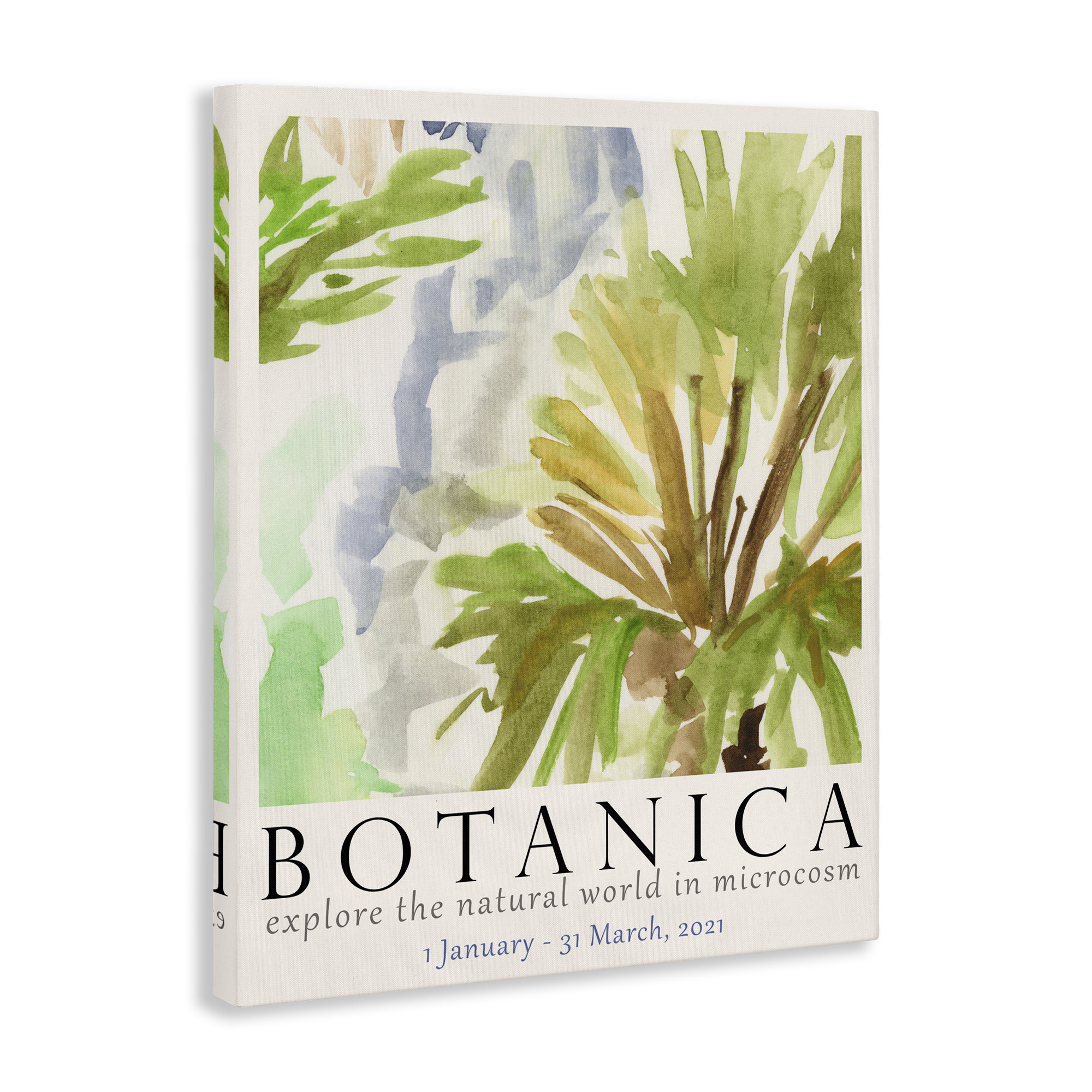 George Oliver Botanica Museum Poster Canvas Wall Art by June Erica Vess ...
