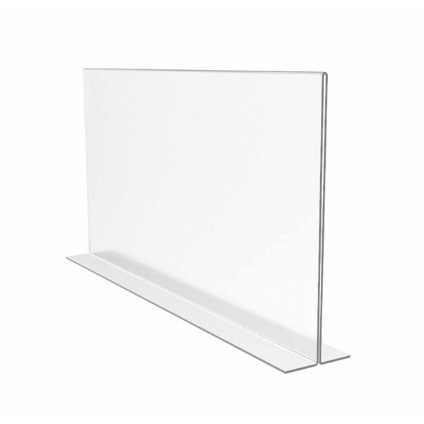 Fixturedisplays® 6PK 17 X 11" Clear Acrylic Sign Holder For Tabletops ...