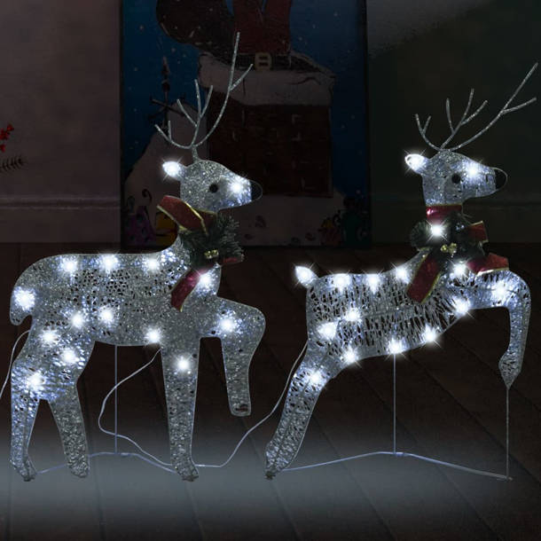The Holiday Aisle® Christmas Reindeers Decoration Christmas Lighting ...
