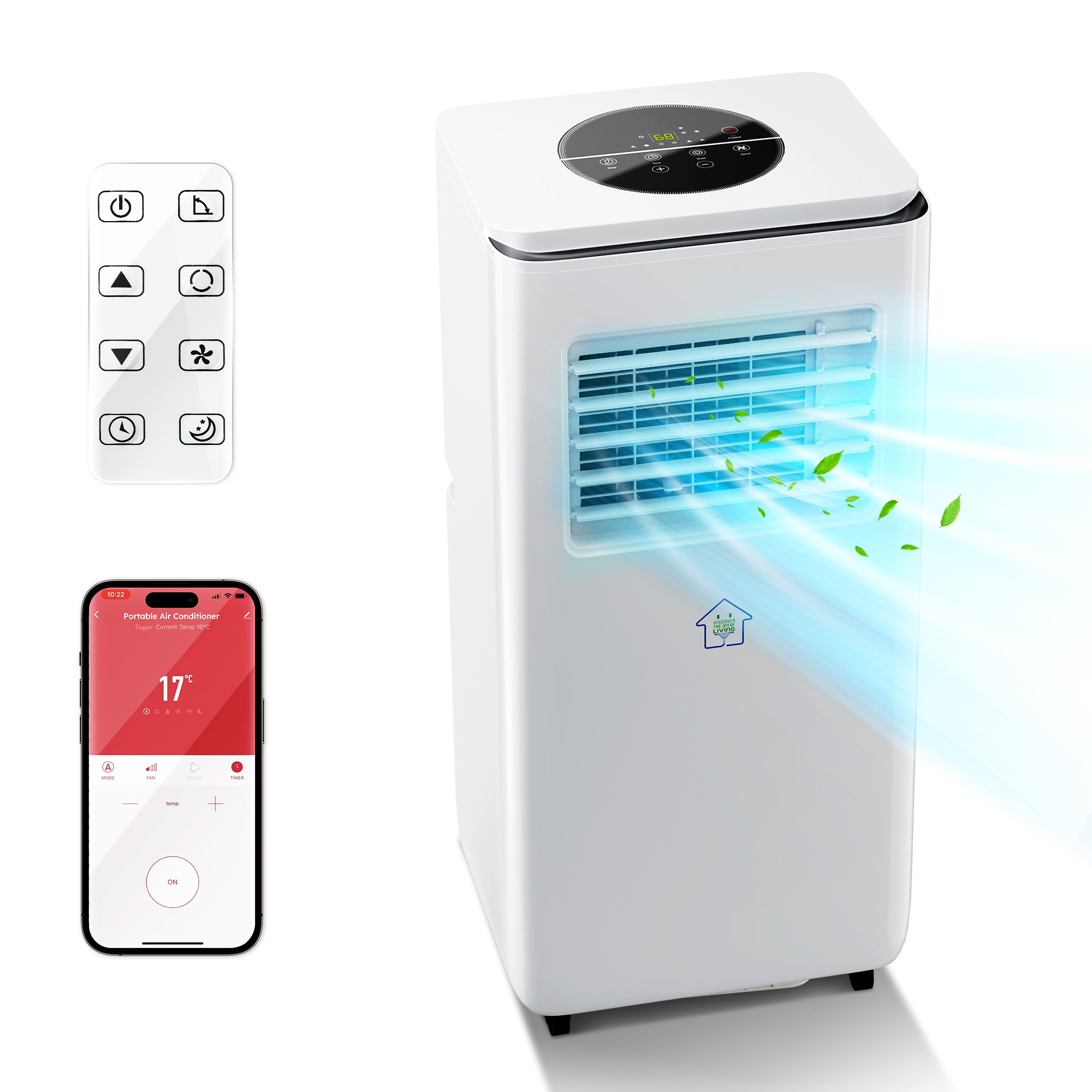 Alphamarts Smart Mobile Air Conditioner: No Installation, Move Anywhere ...