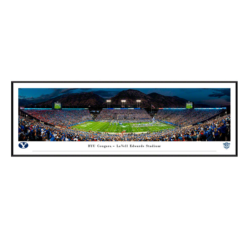 Blakeway Worldwide Panoramas, Inc BYU Football Panoramic Print | Wayfair