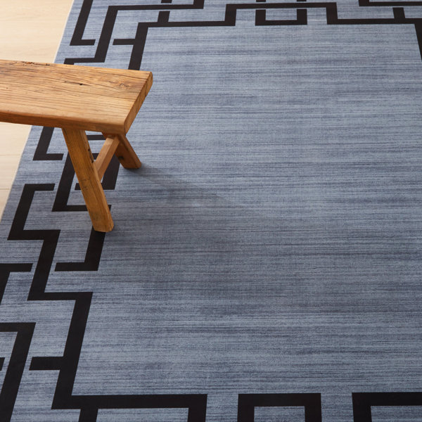 Fairmont Park Enrica Polypropylene Grey/Black Area Rug | Wayfair.co.uk