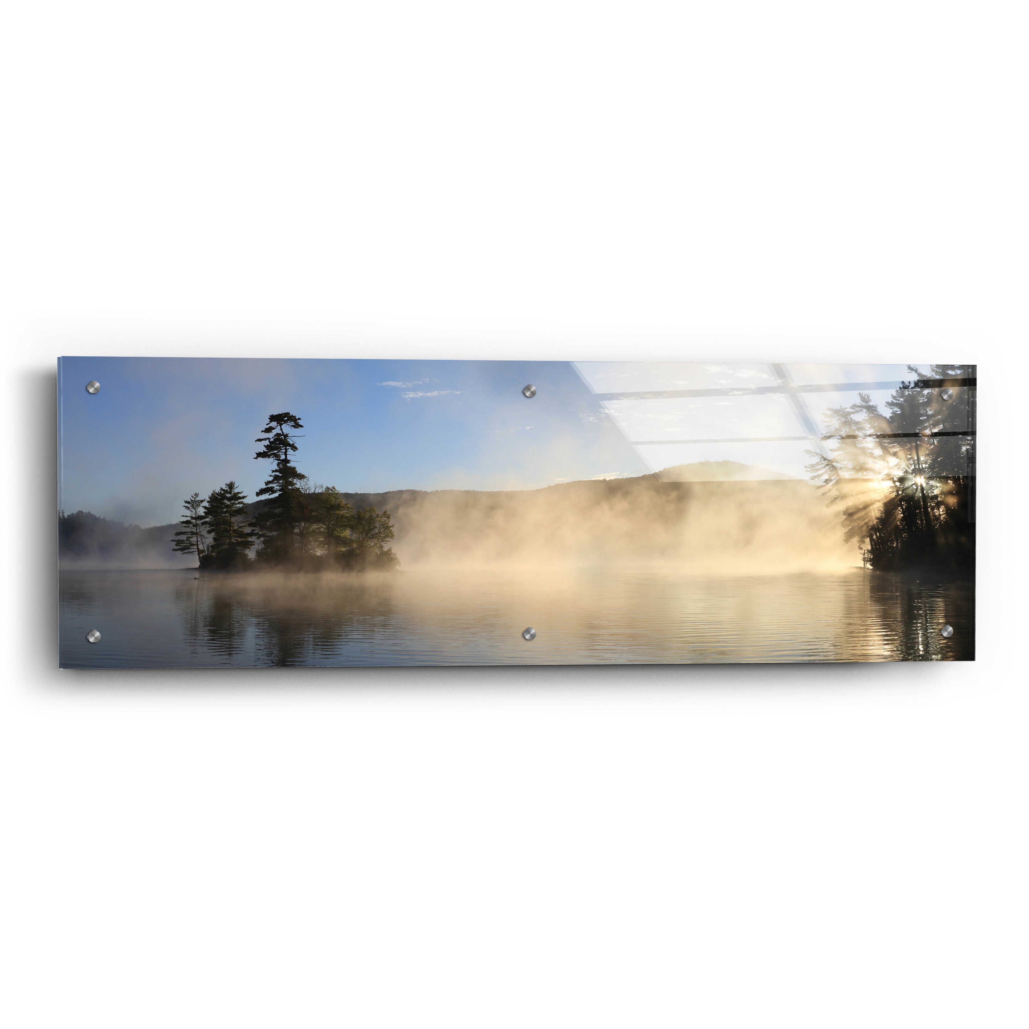 Latitude Run® Epic Art 'Lake Luzerne Sunrise' Lake Luzerne Sunrise by ...