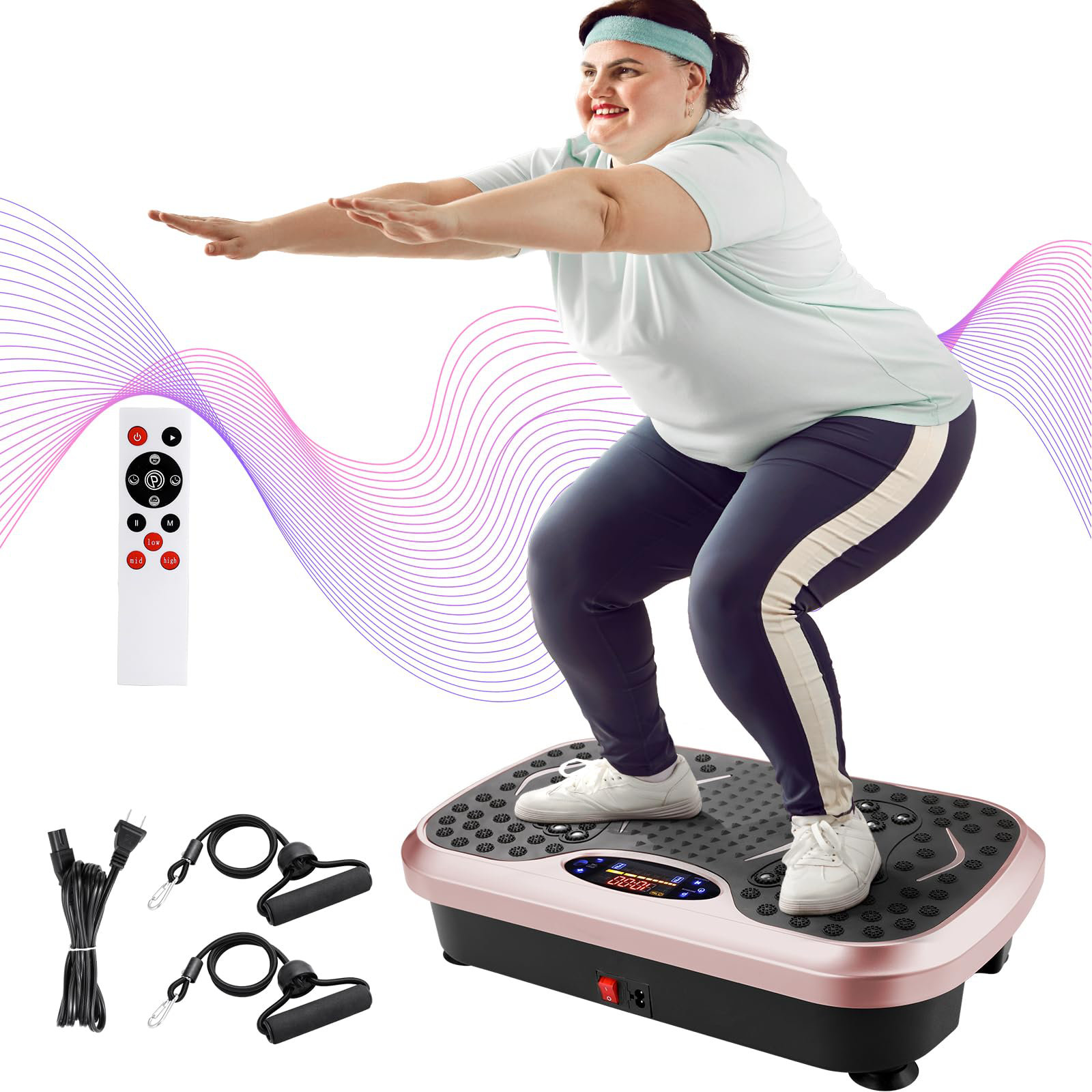 Pirecart 3D Vibration Plate Exercise Machine, Weight Loss Workout ...