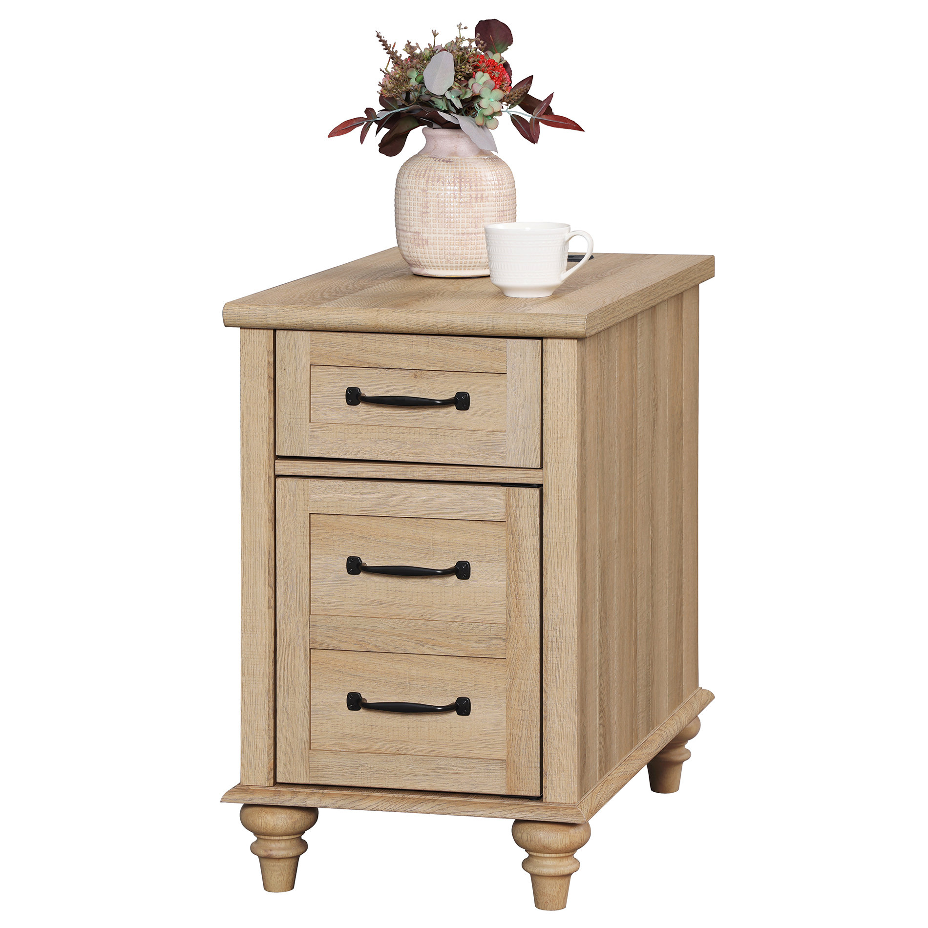 Alcott Hill® Abbeigh 3 - Drawer End Table | Wayfair