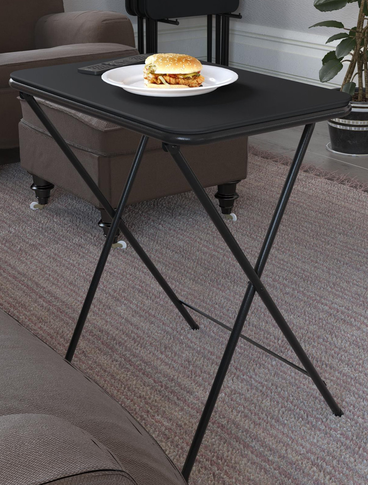 Inbox Zero 5-Piece Folding Vinyl Top Tv Tray Set & Reviews - Wayfair Canada