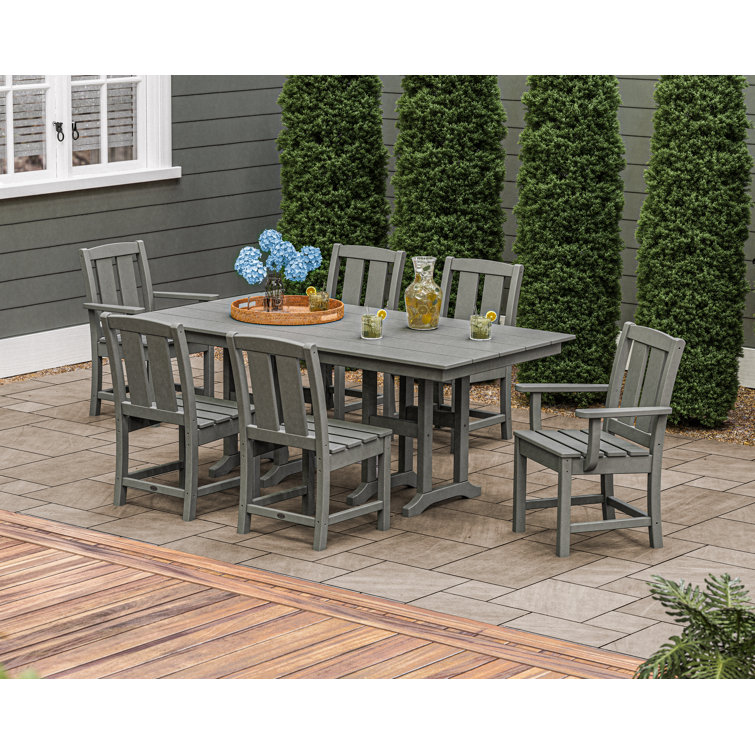 POLYWOOD® Mission 7-Piece Farmhouse Dining Set | Wayfair