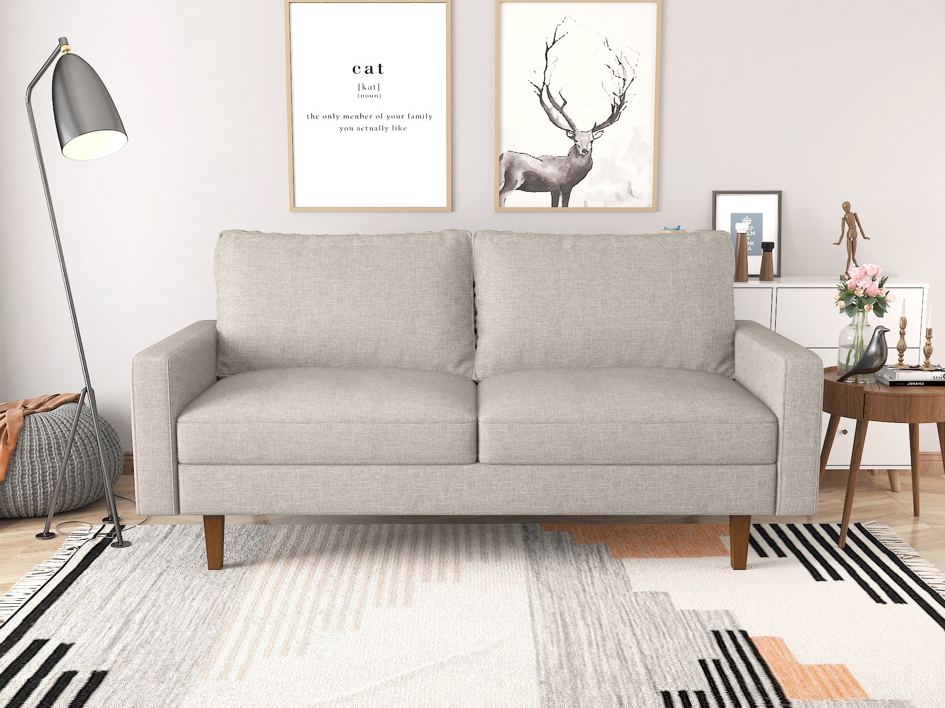 Wade Logan® Loganne 70'' Upholstered Sofa & Reviews | Wayfair