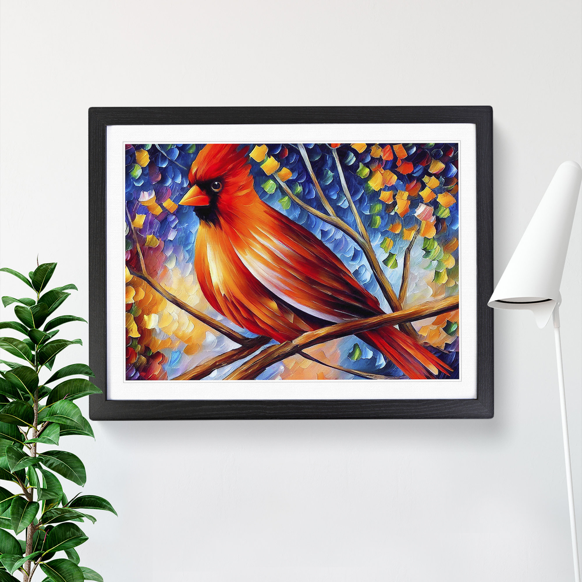 The Seasonal Aisle Cardinal Bird Vol.1 Abstract - Picture Frame ...