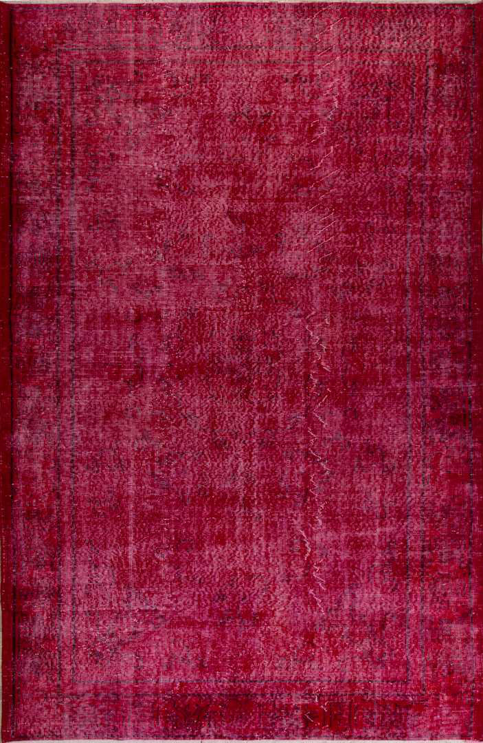 Bungalow Rose 5.8x9 Ft Contemporary Handmade Turkish Rug Over-dyed in ...